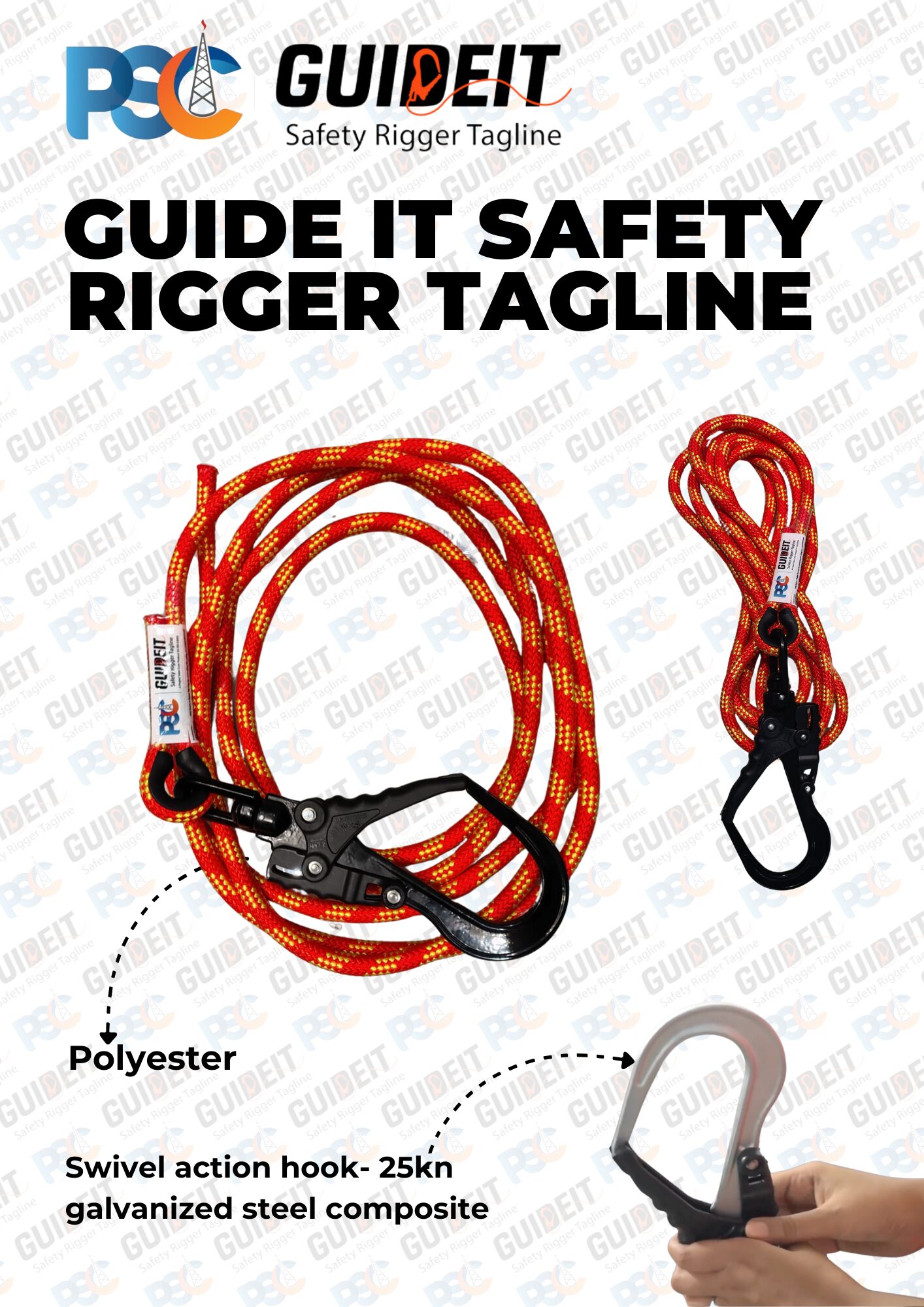 PSC Guide It Safety Rigger Tagline - No Touch Hands Free Hands Off ...