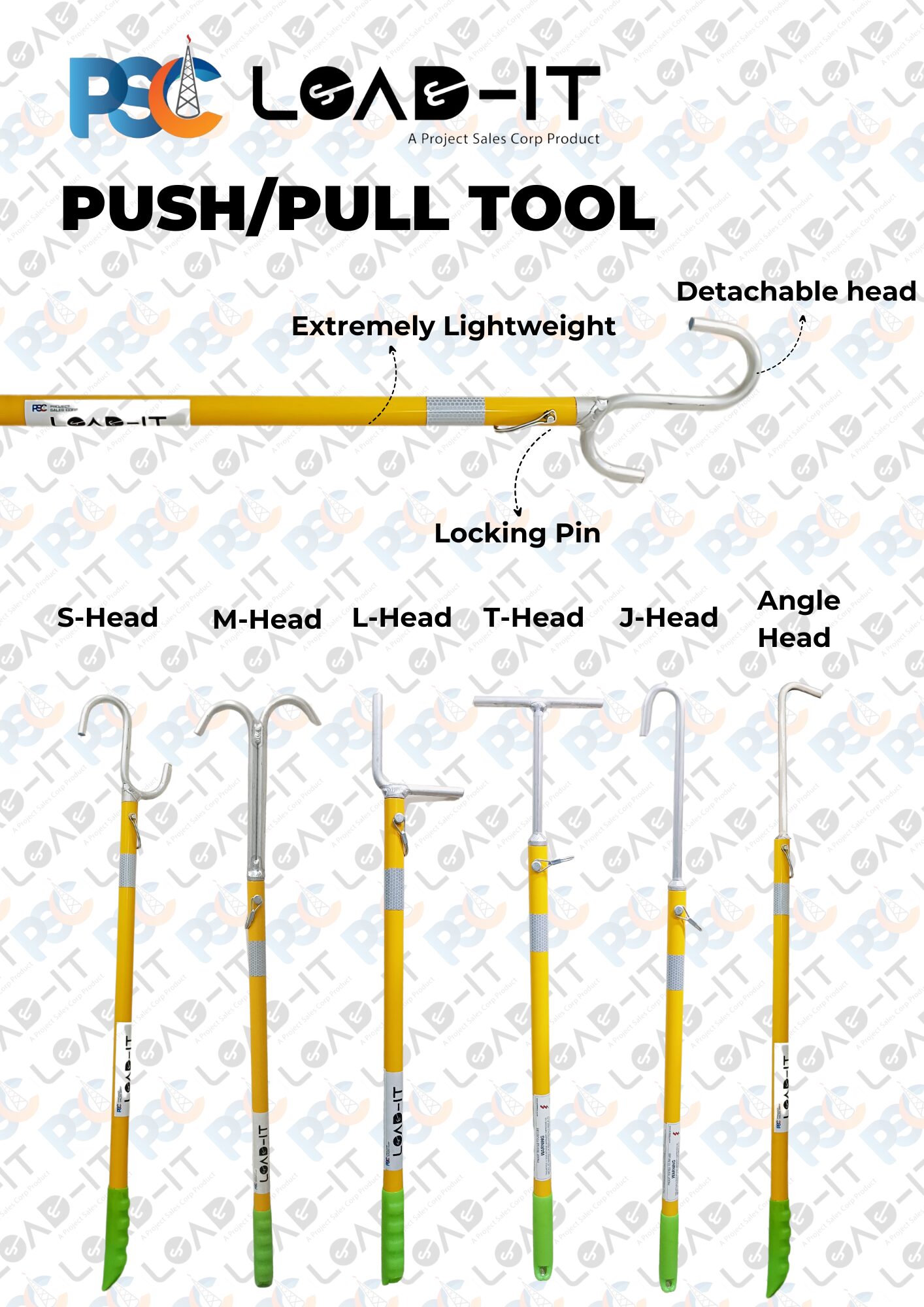 PSC Load-It® Push/Pull Tool/Stick/Pole No Touch Hands Free