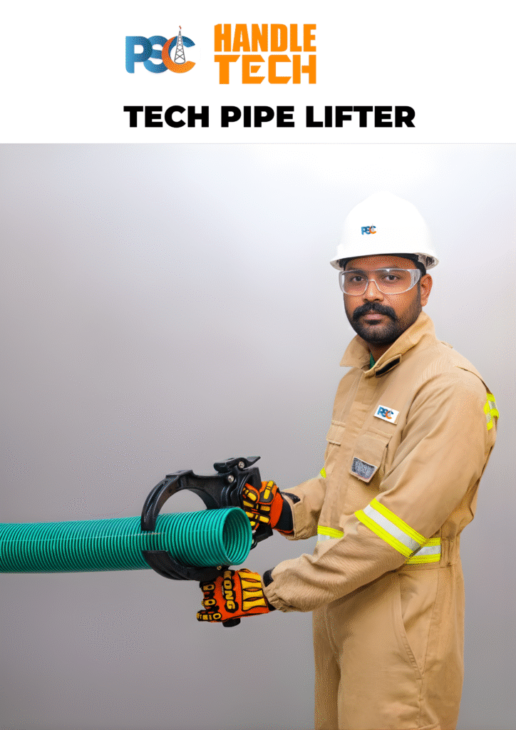 PSC Handle-Tech Pipe Handles – No Touch Hands Free Hands Off Safety Tool